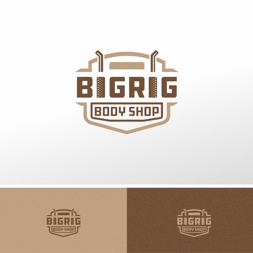 Designs | Retro style body shop logo to grab attention for heavy truck ...