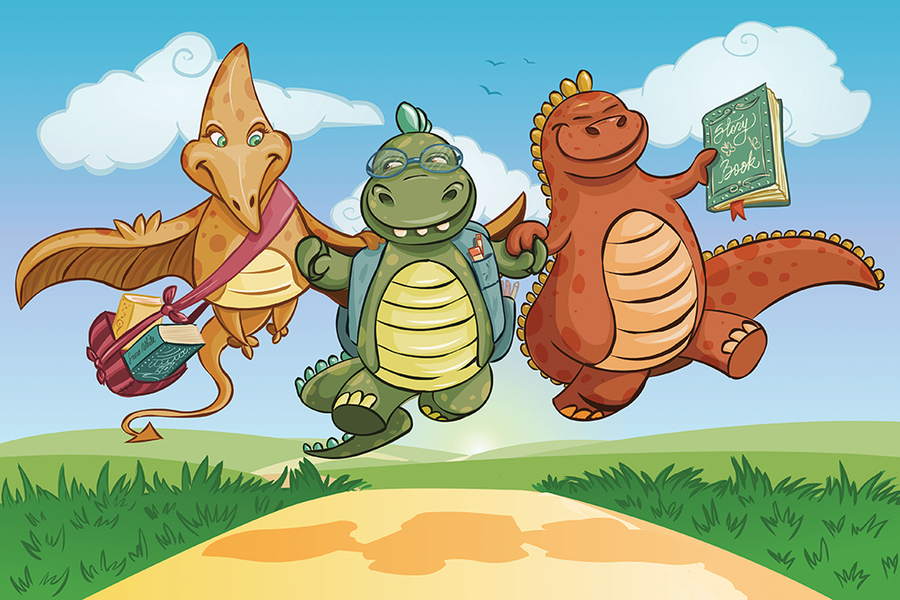 DINOSAUR ILLUSTRATION NEEDED TO ADVERTISE PRESCHOOL SUMMER READING ...