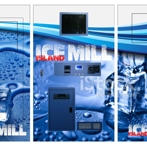 Create a vinyl wrap for a ice vending machine | Other design contest