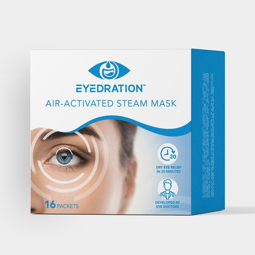 Designs | Steam Mask box design! Help dry eye patients! | Product ...