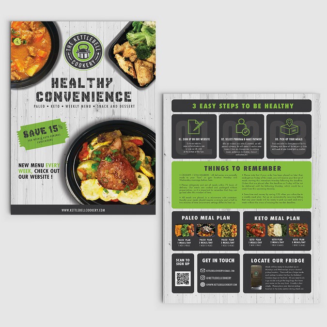 Meal Prep Service Flyer/Poster | Postcard, flyer or print contest