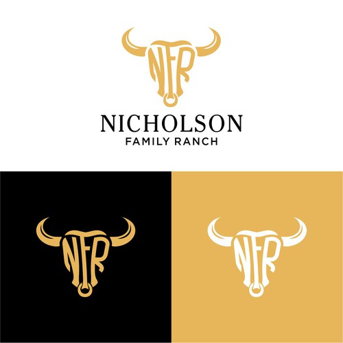 Designs | Rustic Bullhead outline for a ranch logo with NFR in the ...