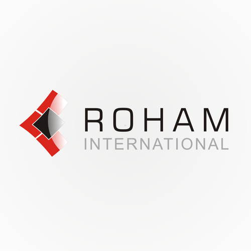 Roham International - Edgy, Creative Logo for Marketing Firm | Logo ...