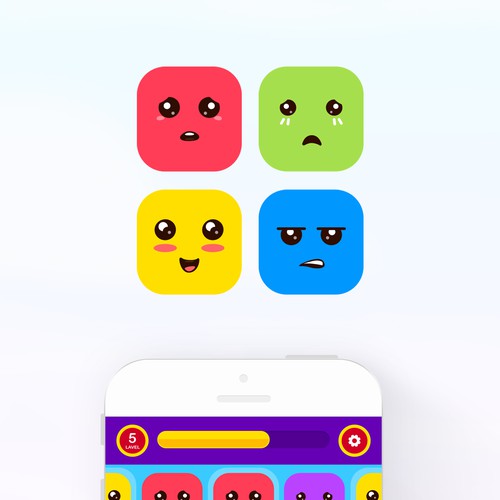 Design an animated face switching game | App design contest