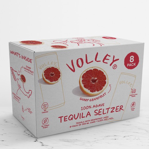 Designs | Design an 8 pack for a premium tequila seltzer brand ...