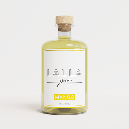 Designs | Design a trendy label for a new Gin flavour | Product label ...