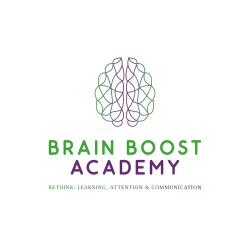 LOGO: BRAIN BOOST ACADEMY-- WARM & PROFESSIONAL BRAIN LOGO | Logo ...