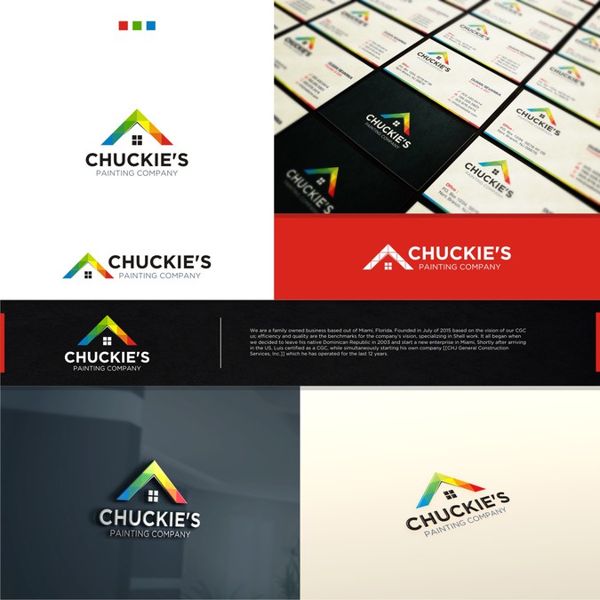 Design a logo with the skillful use of colors for Chuckie's Painting ...