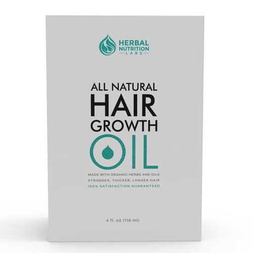 Natural, Modern and Stylish Box Design for Hair Growth Oil | Product ...