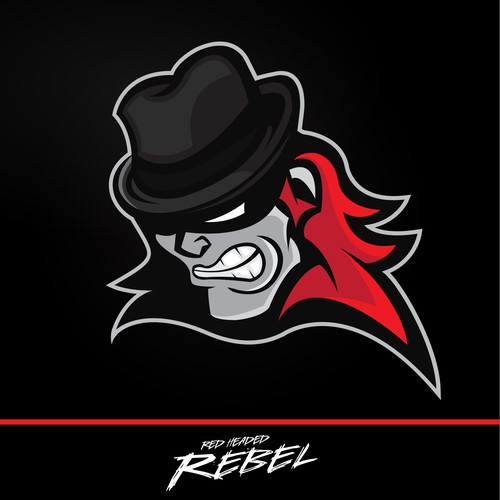 Red Headed Rebel Character Logo | Logo design contest