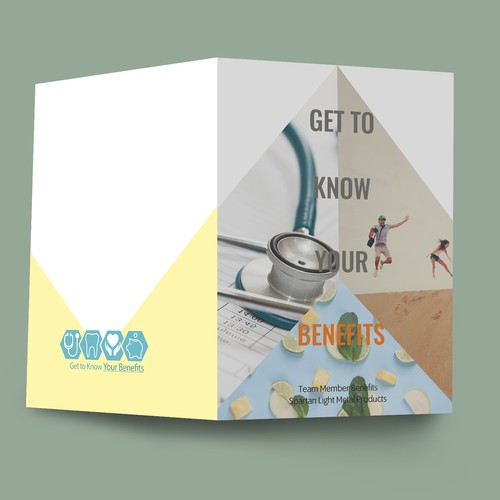 Design of front and back cover for employee benefits booklet | Book ...