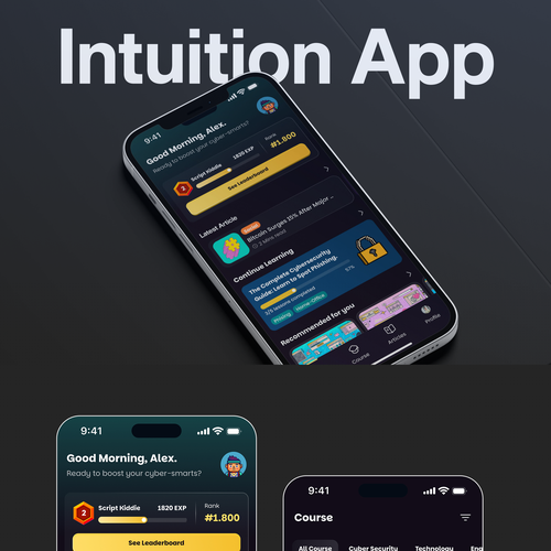 Designs | UI/UX Redesign for Cybersecurity Learning App – Intuition (4 ...