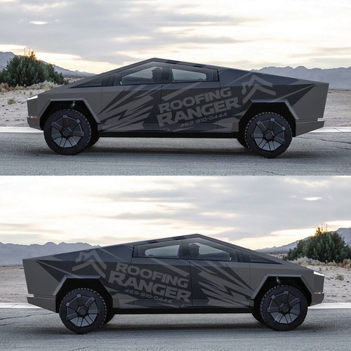 Designs | Roofing Ranger Cybertruck design | Car, truck or van wrap contest