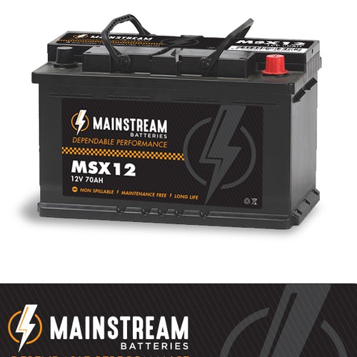 Design a professional automotive battery label | Product packaging contest