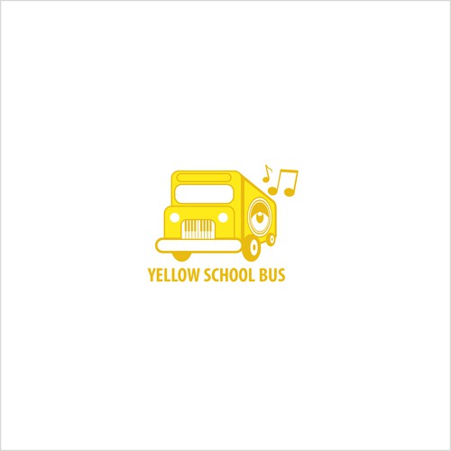 Design a yellow school bus for a passionate band | Logo design contest