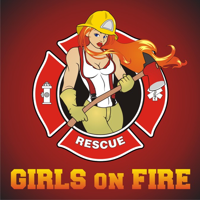 Girls on Fire - hot logo needed for female firefighters | Logo design ...