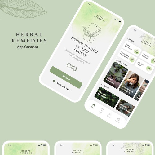 Designs | Design a Modern Yet Traditional Herbal Remedy App: Combining ...
