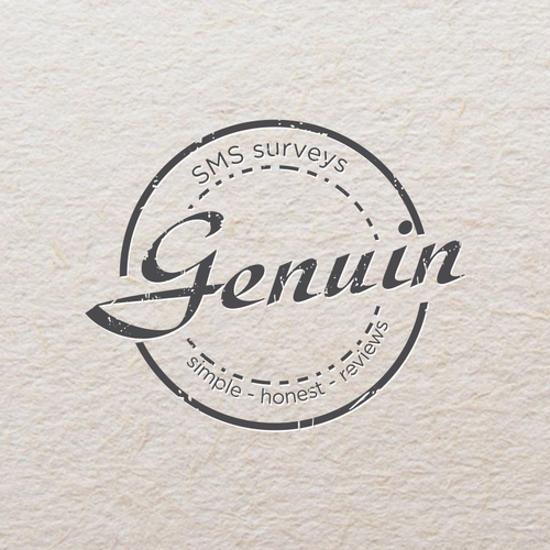 Create a logo that has a rustic stamp feel to it for Genuin | Logo ...