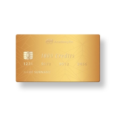 Create a Beautiful Golden "Credit" Card! | Product packaging contest