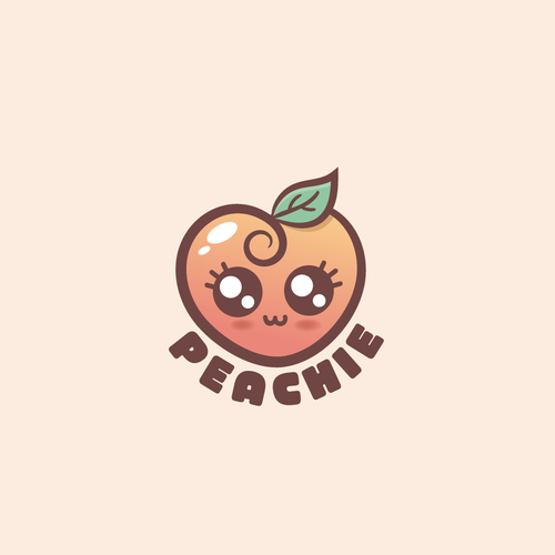 Design a Cute Kawaii New Logo for 'Peachie'! | Logo design contest