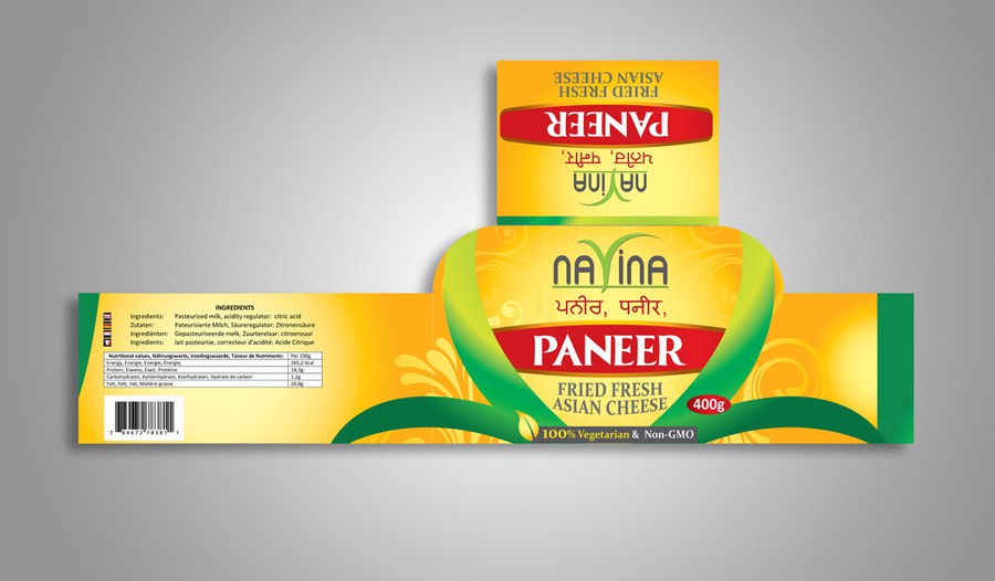 Eye-catching Punnet-Sleeve for Oriental/Asian Cheese Product, Navina ...
