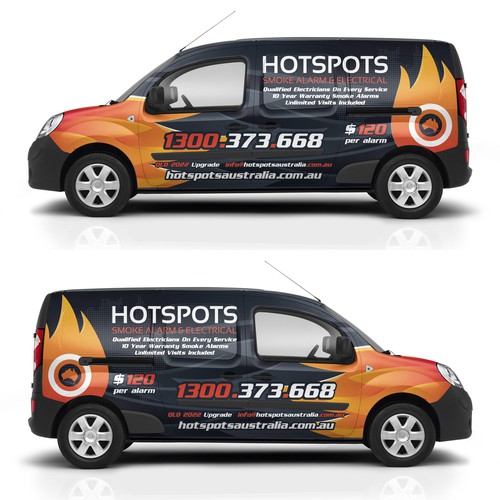 Designs | Full Van Wrap For Australian Smoke Alarm Company | Car, truck ...