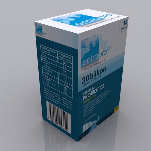 Premium probiotic product box design | Product packaging contest