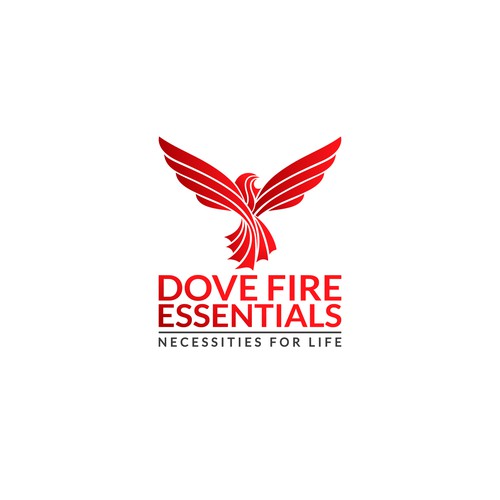 Dove Fire Essentials,LLC needs a powerful 3D like logo | Logo design ...