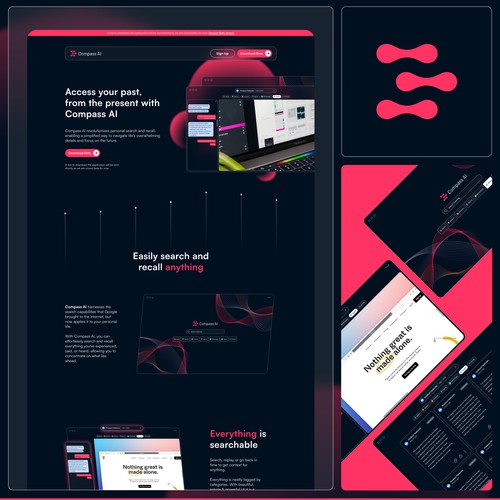 Designs | Design a website for a new AI search engine | Web page design ...