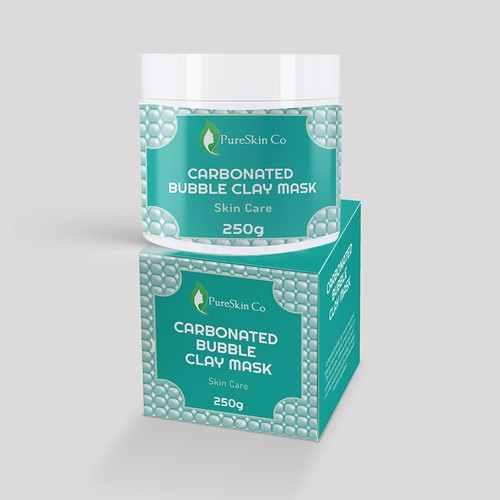 Packaging for bubble clay mask - Pureskin Co | Product packaging contest