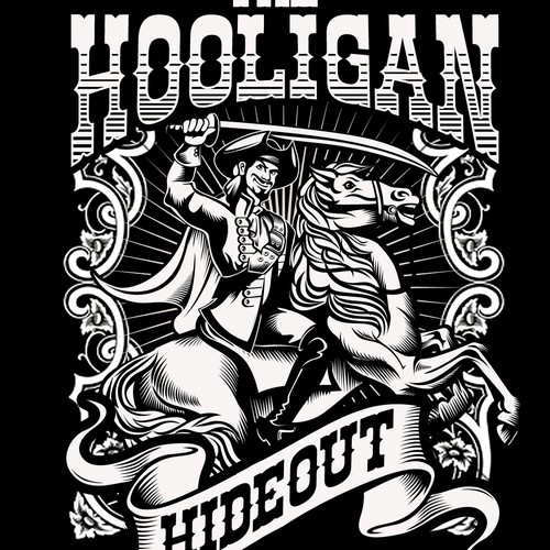 Design an illistration for speakeasy - Hooligan Hideout | T-shirt contest