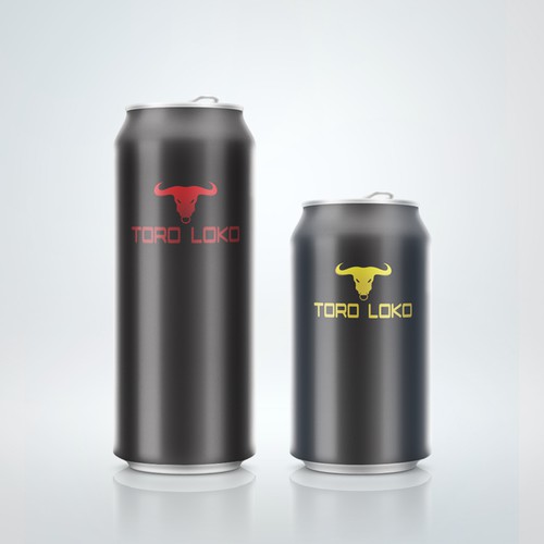 Surpass red bull logo with a creative and funny TORO LOKO energy drink ...