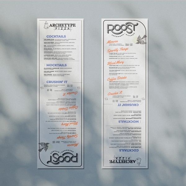 Seasonal mountain resort cocktail menu | Menu contest | 99designs