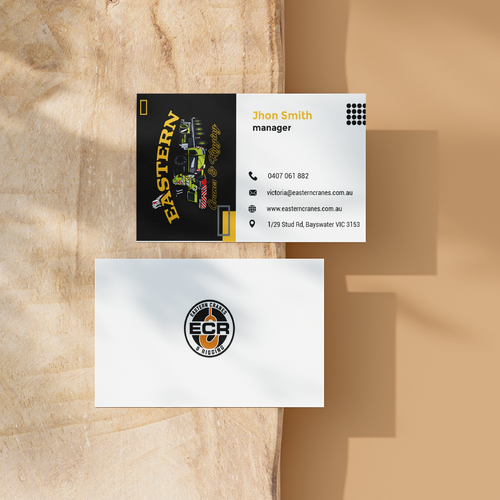 Designs | Eastern Cranes & Rigging | Business card contest