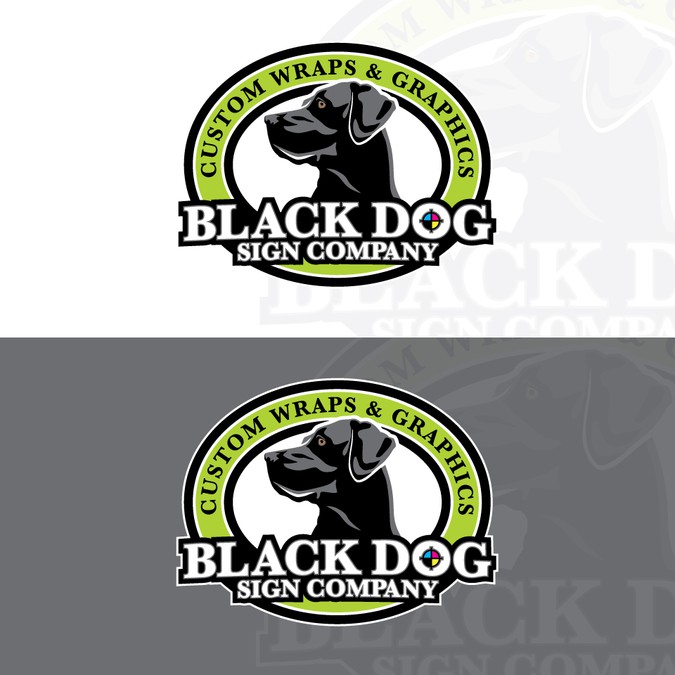 Create a clean, classic & vivid logo for Black Dog Sign Company | Logo ...