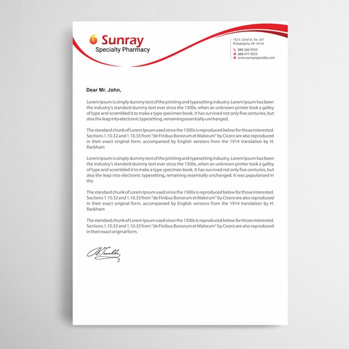 Pharmacy Letterhead Design | concurso Papelería
