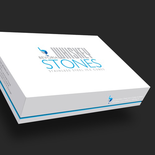 Whiskey Stone Ice Cube Package Design - Wants a modern and cool design ...
