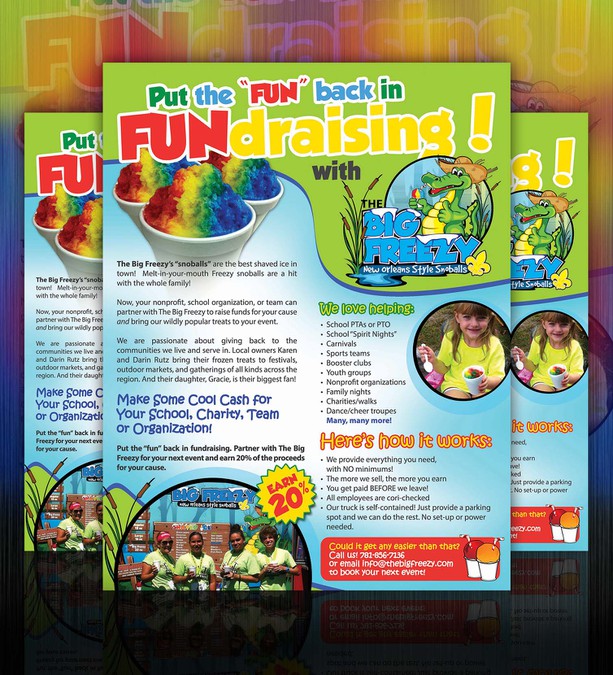 Shaved Ice FUNdraising flyer | Postcard, flyer or print contest
