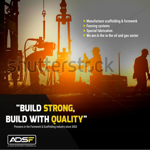 Construction Company Banner Advertisement | Signage contest