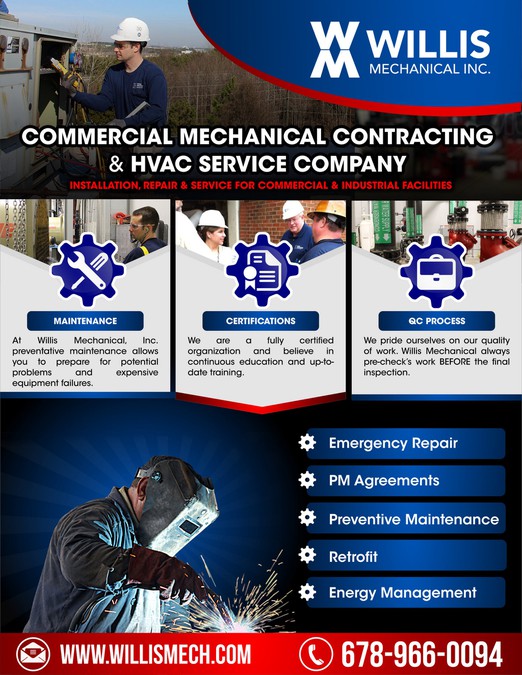 Create a "Leave Behind" flyer for Industrial HVAC sales | Postcard ...