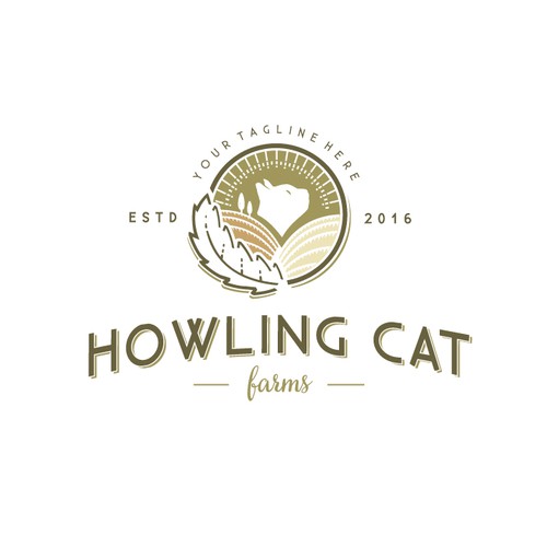 Organic California farm looking for howling cat logo! | Logo & business ...