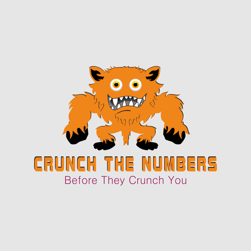 Create a cool number crunching monster for Crunch the Numbers | Logo ...