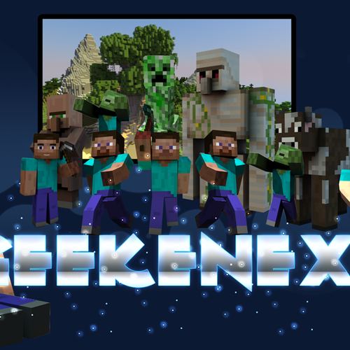 Minecraft Theme Youtube Channel Banner Art | Social media page contest