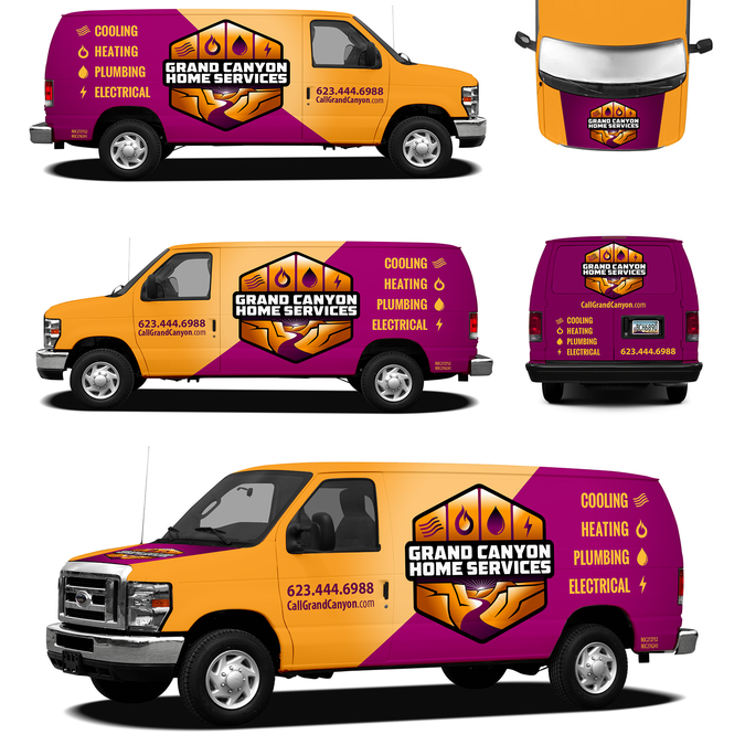 Create a classy looking, clean service vehicle wrap! | Car, truck or ...