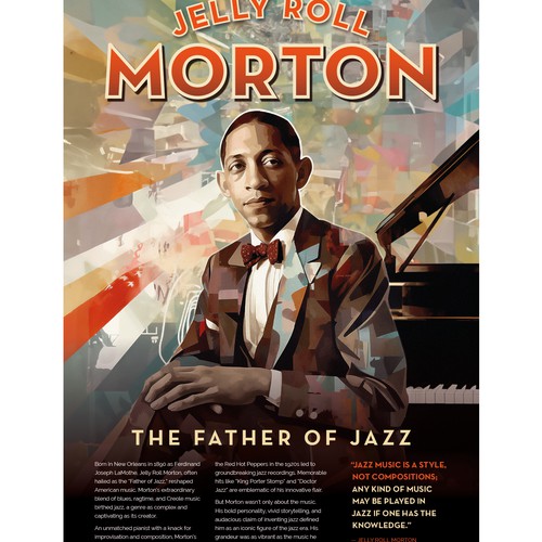 Designs | Design a Jazz Poster featuring one of four famous jazz ...