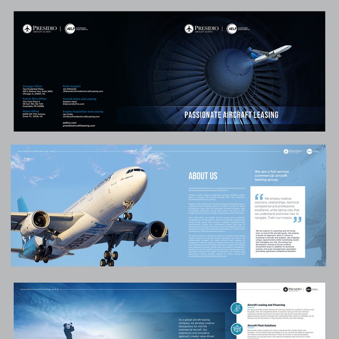 Aviation Leasing Company needs a powerful brochure | Brochure contest