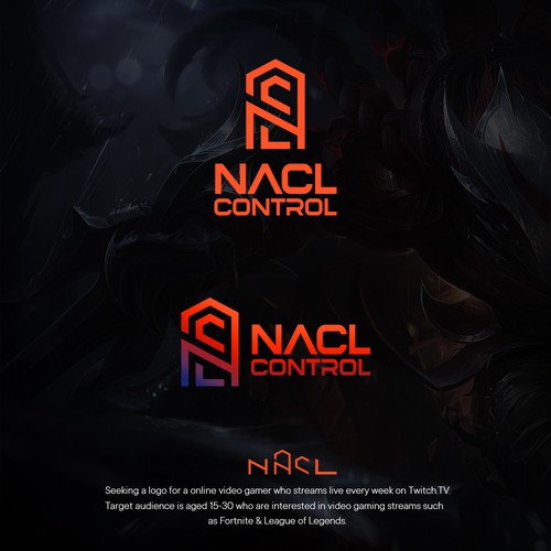 Design a geometric, fresh, colorful logo for a video game streamer on ...