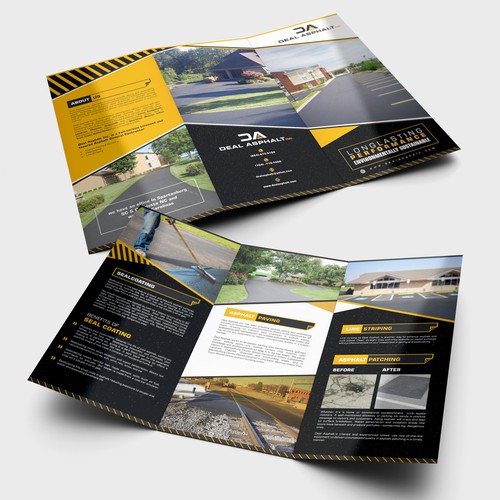 Tri-Fold Flyer for Asphalt Services | Brochure contest