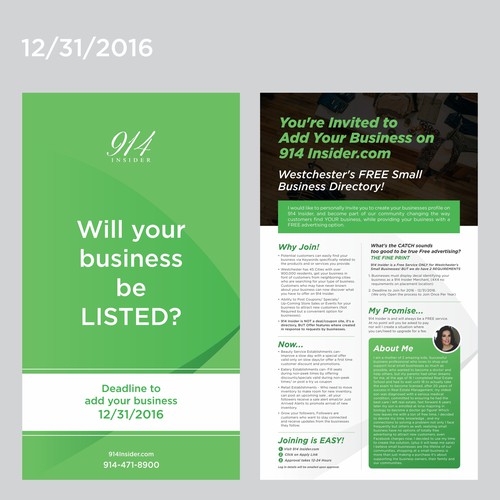 Create inviting and call to action brochure | Brochure contest