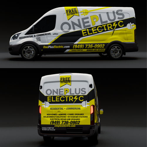 Designs | Eye catching design for van used in electrical work | Car ...